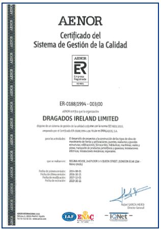 Dragados UK. Awards & Certificates.