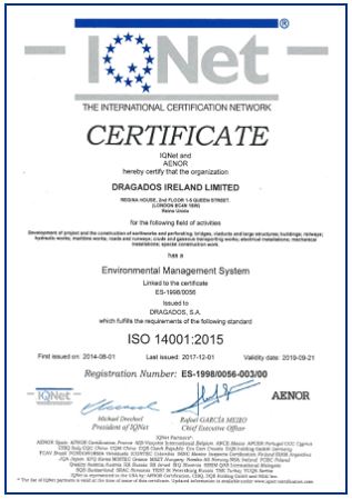 Dragados UK. Awards & Certificates.